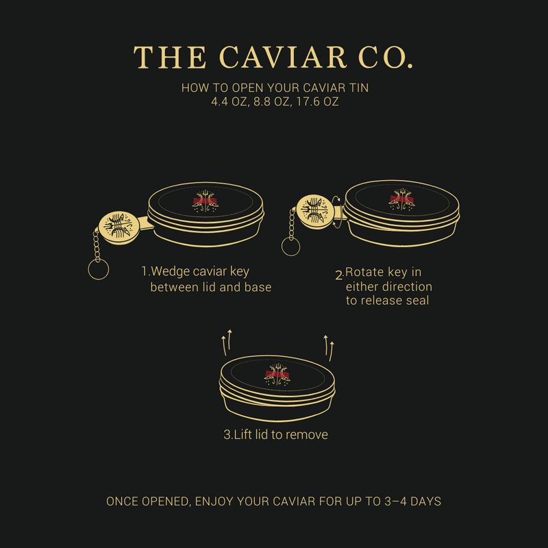 Gold Caviar Tin Key – The Caviar Co.