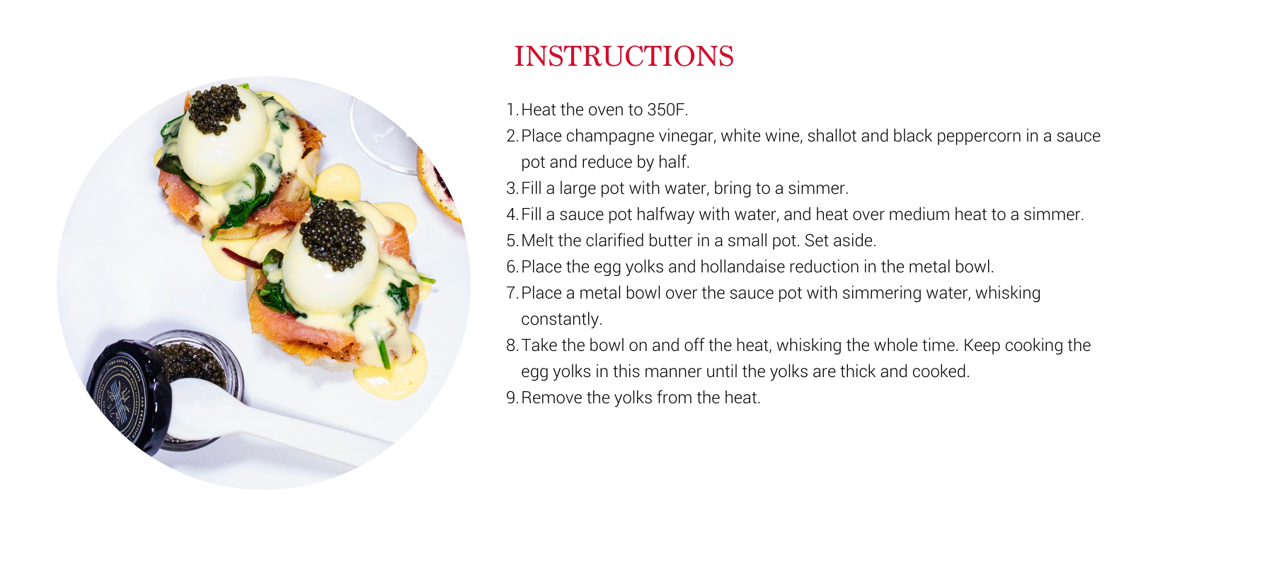 Truffle Shuffle: Smoked Salmon Caviar Benedict – The Caviar Co.