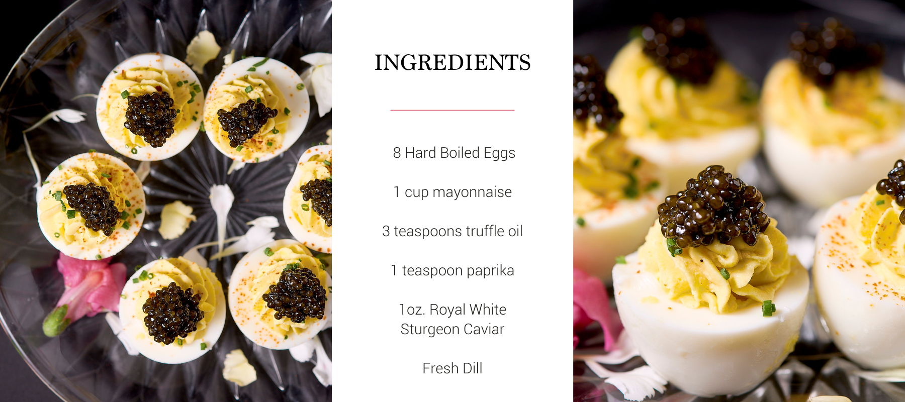 Caviar Recipe | Couple In The Kitchen's Truffled Deviled Eggs & Caviar – The Caviar Co.
