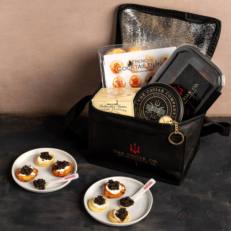 Caviar Party Set with a 250g Tin of Your Choice – The Caviar Co.