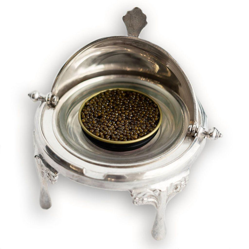 Silver Roll Top Caviar Server – The Caviar Co.